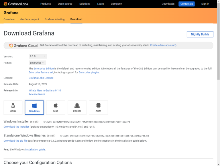 Grafanaのインストール（Windows） | データ可視化ツール Grafana入門