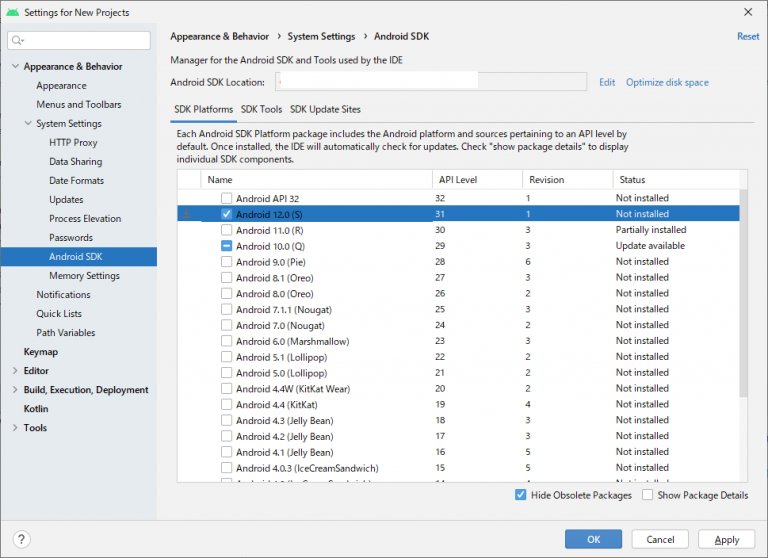 【Android Studio】The minCompileSdk is greater than module’s compileSdk Verの解決法 | ばすにっきTips